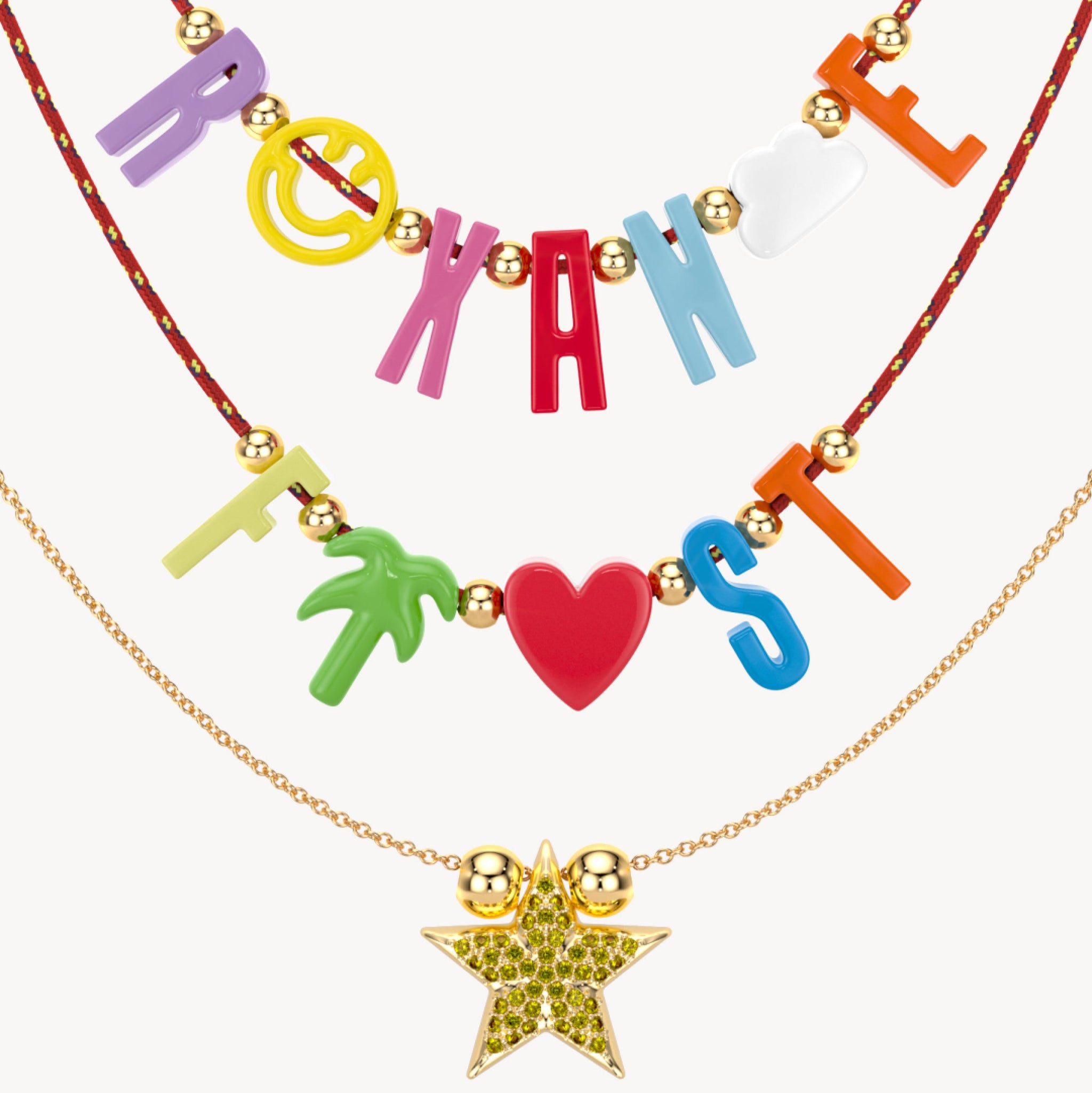 Build Your Own Bubblegum Necklace | 9k Gold