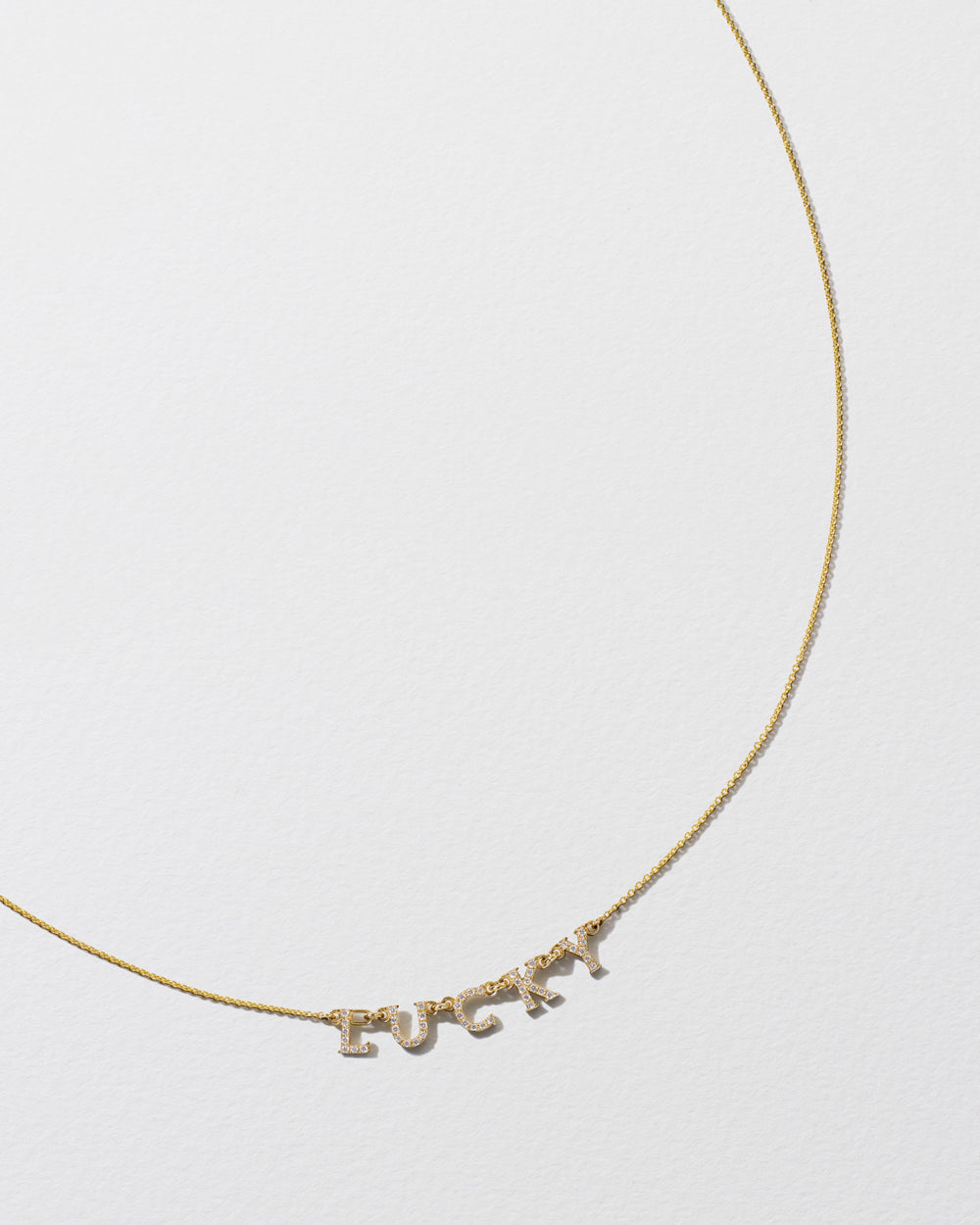 Diamond 'Lucky' Necklace | 14k Gold